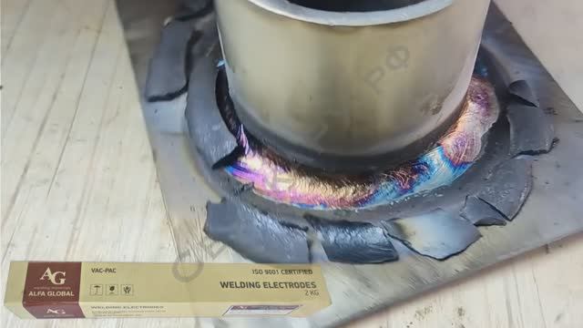 Электроды для сварки нержавеющих CrNi сталей AG E 308L-16 Шов