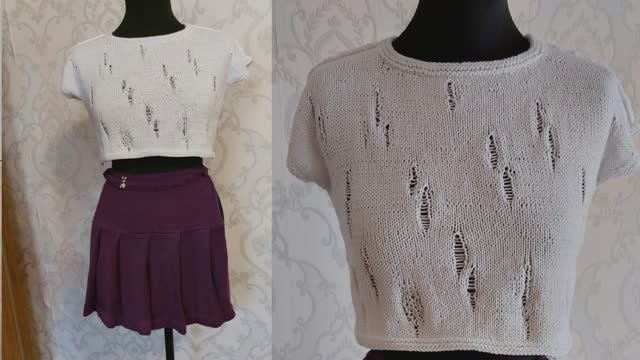 Футболка-рванина на девочку 8 лет