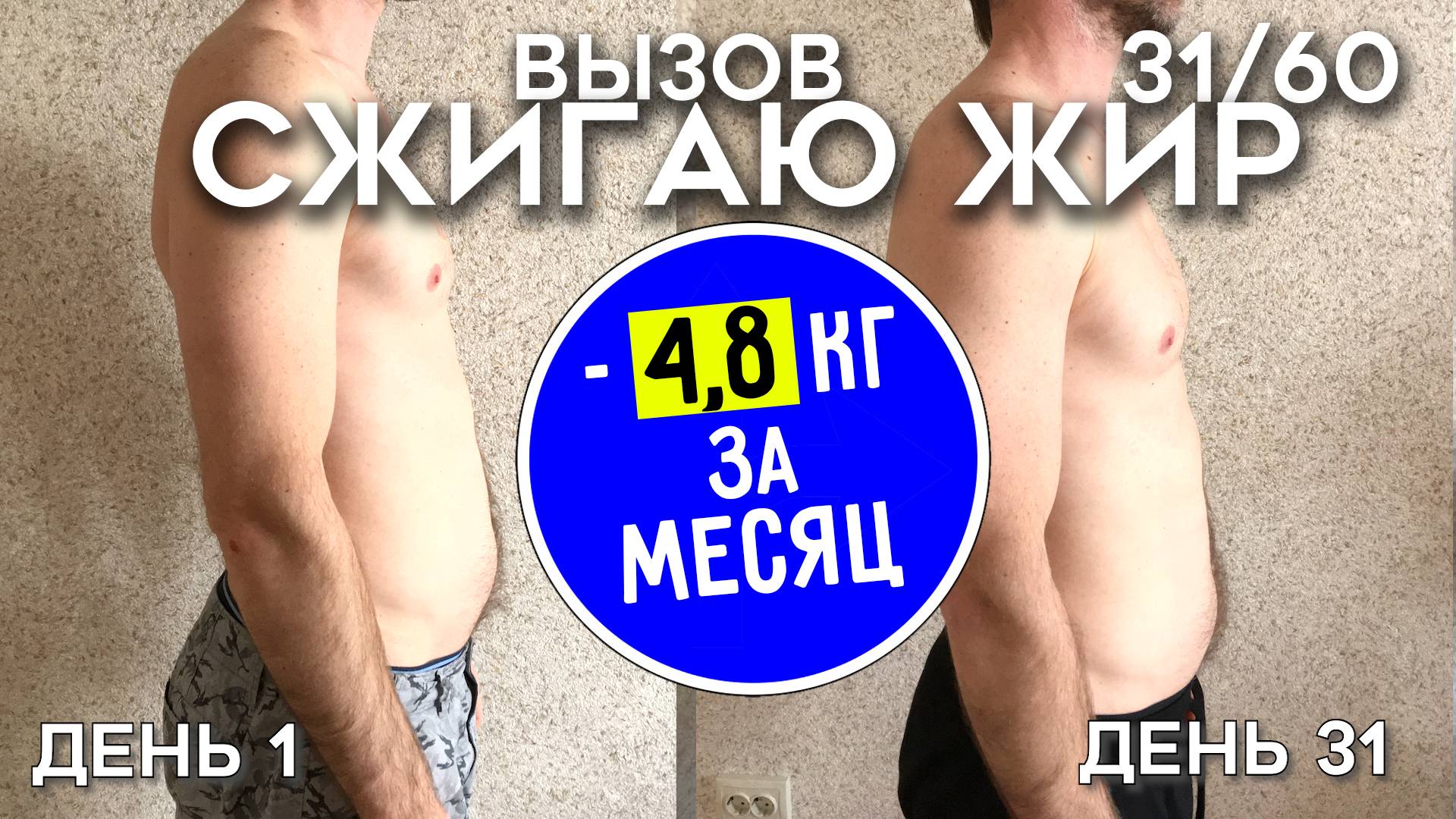 Избавляюсь от лишнего веса. Вызов на похудение. Отчёт. День 31 из 60