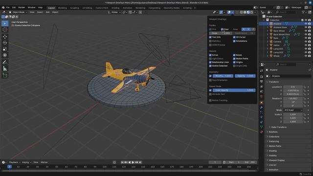 15_Viewport Overlays Menu