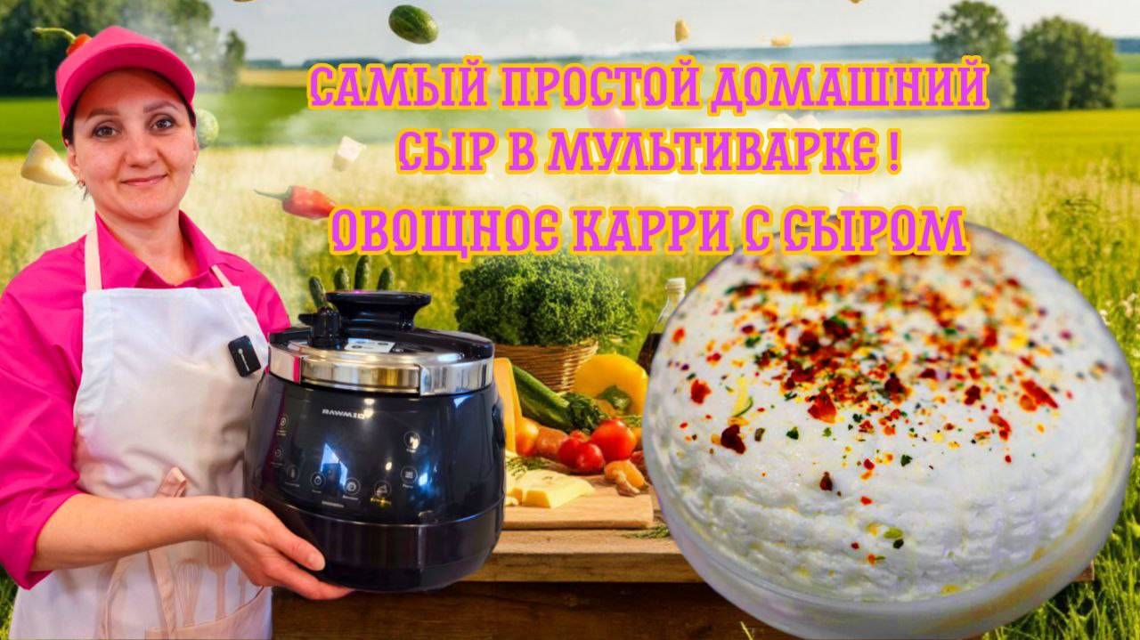 Как сделать Самый быстрый домашний сыр в мультиварке / Мультиварка RAWMID Modern RMP-04 Обзор