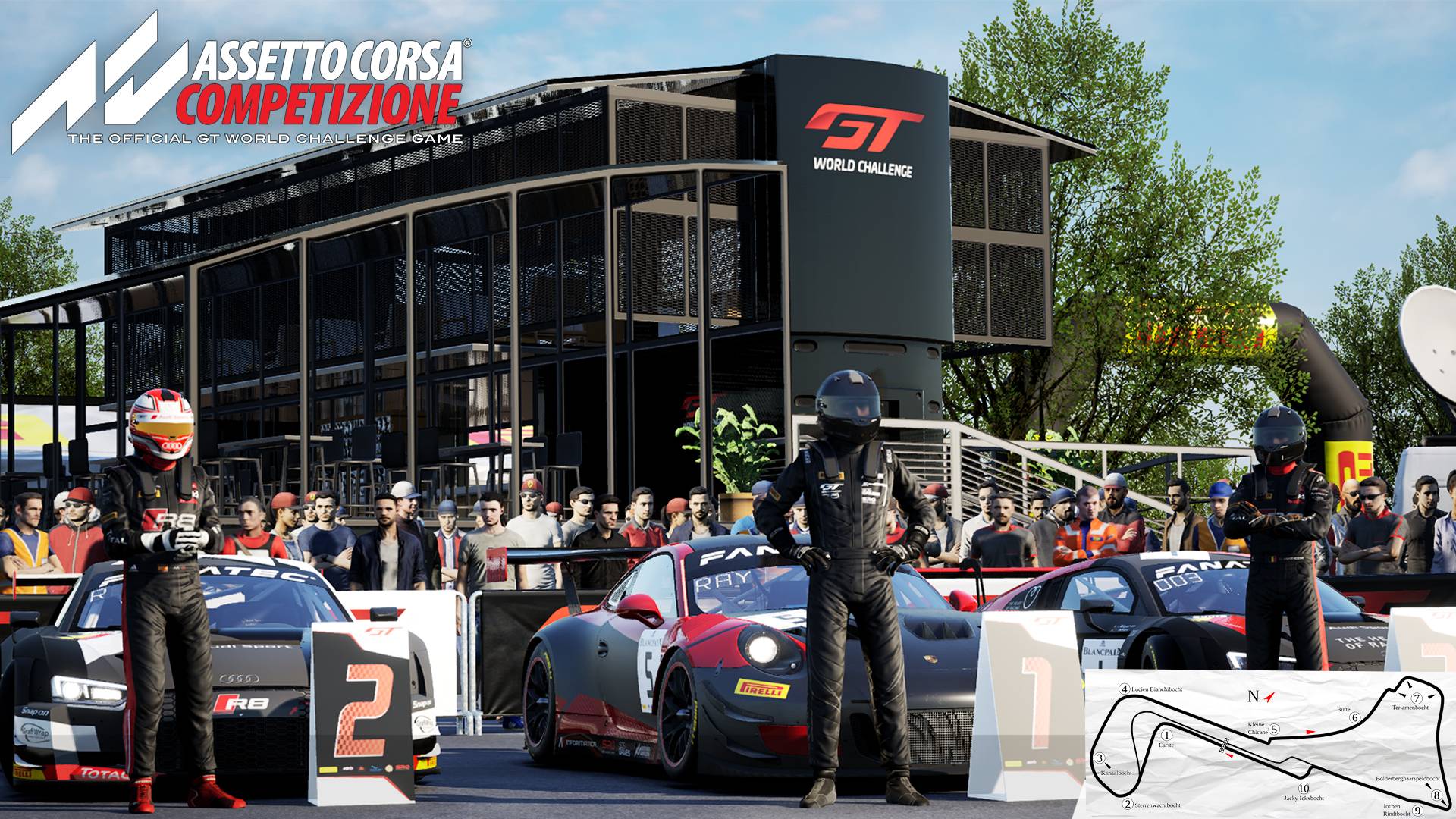Assetto Corsa Competizione - Porsche 991 GT3R, трасса Circuit Zolder - набиваем РБ
