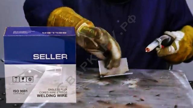 Проволока для сварки углеродистых сталей флюсовая самозащитная Seller E71T-GS Шов