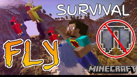 майнкрафт выживание я умею теперь летать на птице