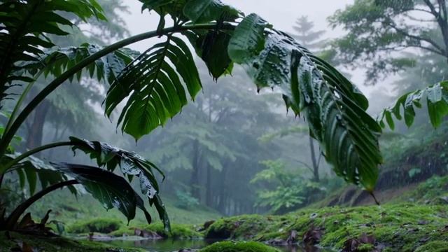 РАССЛАБЛЯЮЩИЕ ЗВУКИ ДОЖДЯ ДЛЯ СНА И МЕДИТАЦИИ. ЛЕСНАЯ АТМОСФЕРА С ДОЖДЕМ