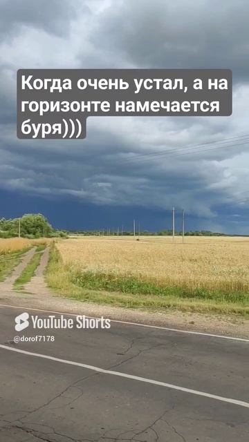 Когда очень устал, а до финиша ещё не один десяток километров и ко всему надвигается буря #велосипед