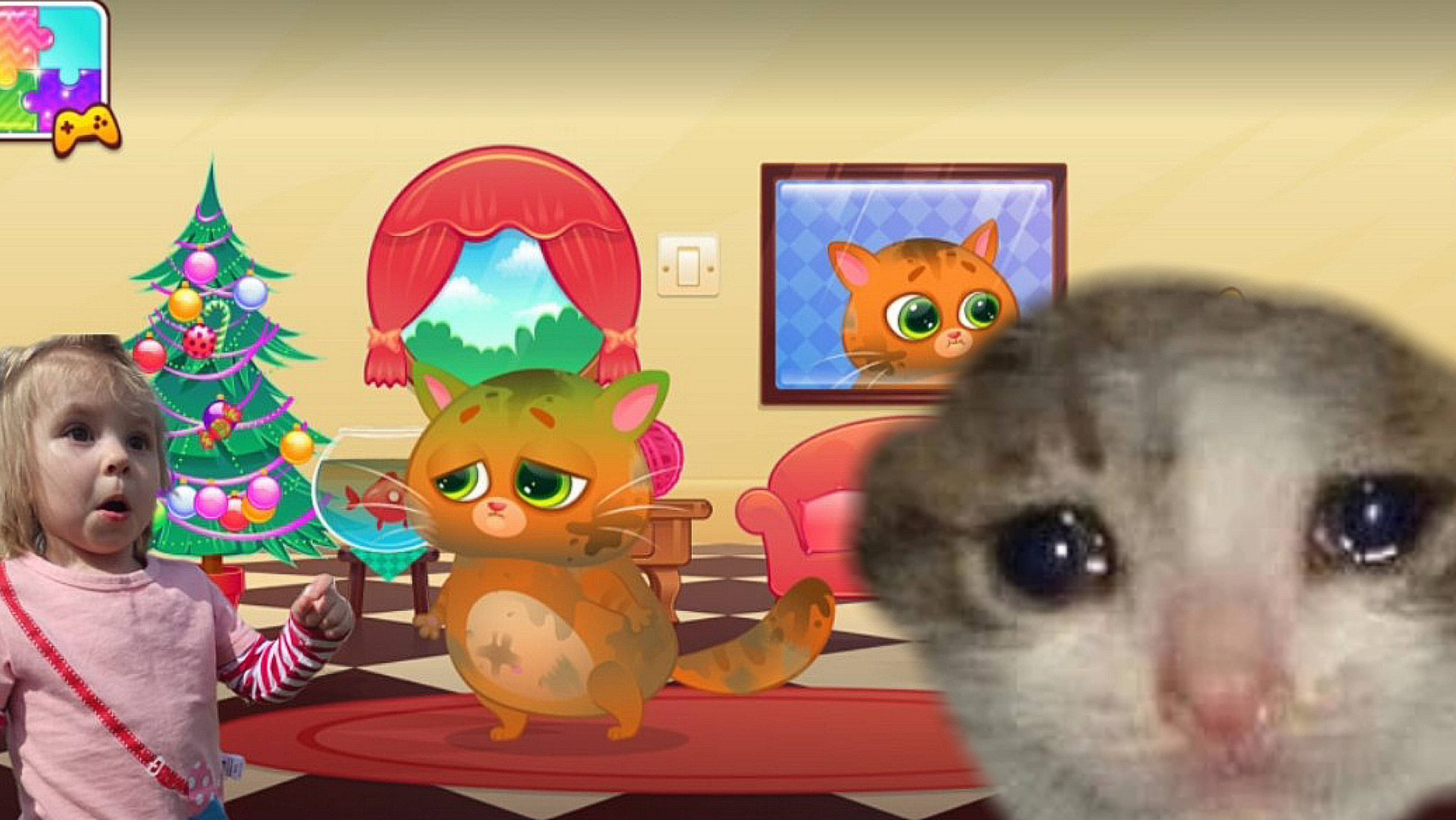 Котенок Бубу хочет кушать 😿