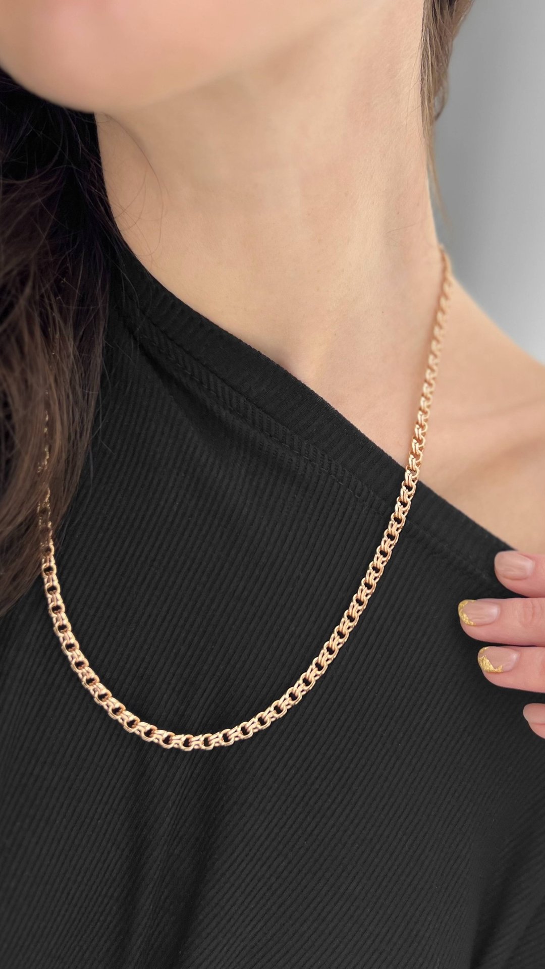 Золотая цепь Бисмарк 33 грамма проба 585