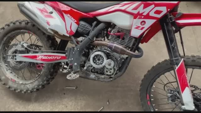 Спалил сцепление на Китайском мотоцикле JHL Z1 300 кубов Колим двигатель и меняем сцепление на мото