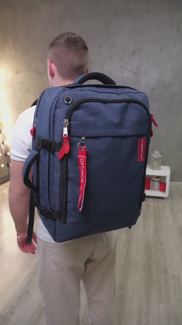 Идеальный рюкзак для ручной клади и путешествий 55х40х20 Optimum Air #рюкзакдляручнойклади