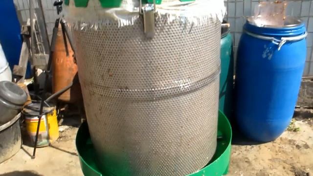 Переработка яблок. 200 литров сока за 4 часа