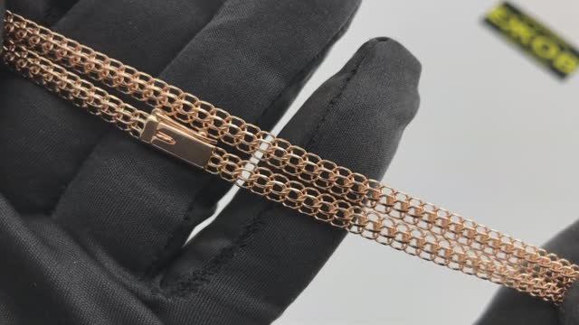 Арт. А0243 Золотая цепочка Фараон (питон) 55 см 4 мм