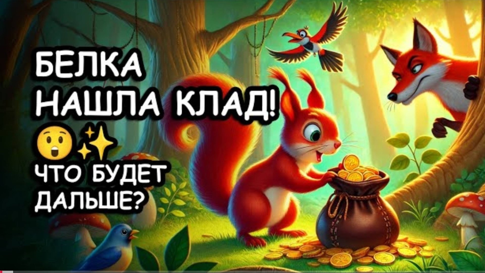 Белка, Лиса и золото 🦊✨ | Сказка на ночь: Добрые истории перед сном