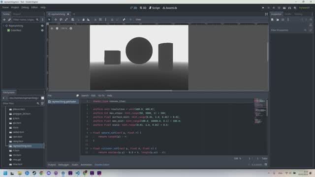 Godot 4 : Марширование лучей (Raymarching), часть 2 (учебник)