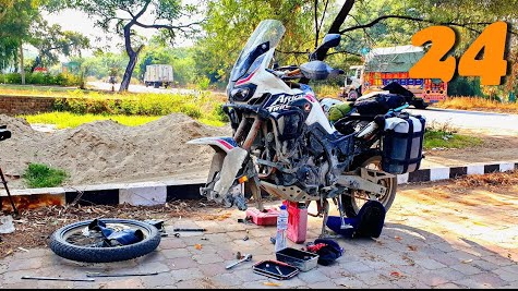 Пакистан не отпускает, Мотоцикл отказался ехать дальше ч.24