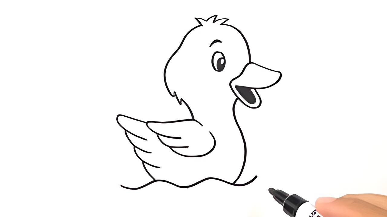 Как нарисовать МИЛОГО УТЕНКА. Простые рисунки для срисовки