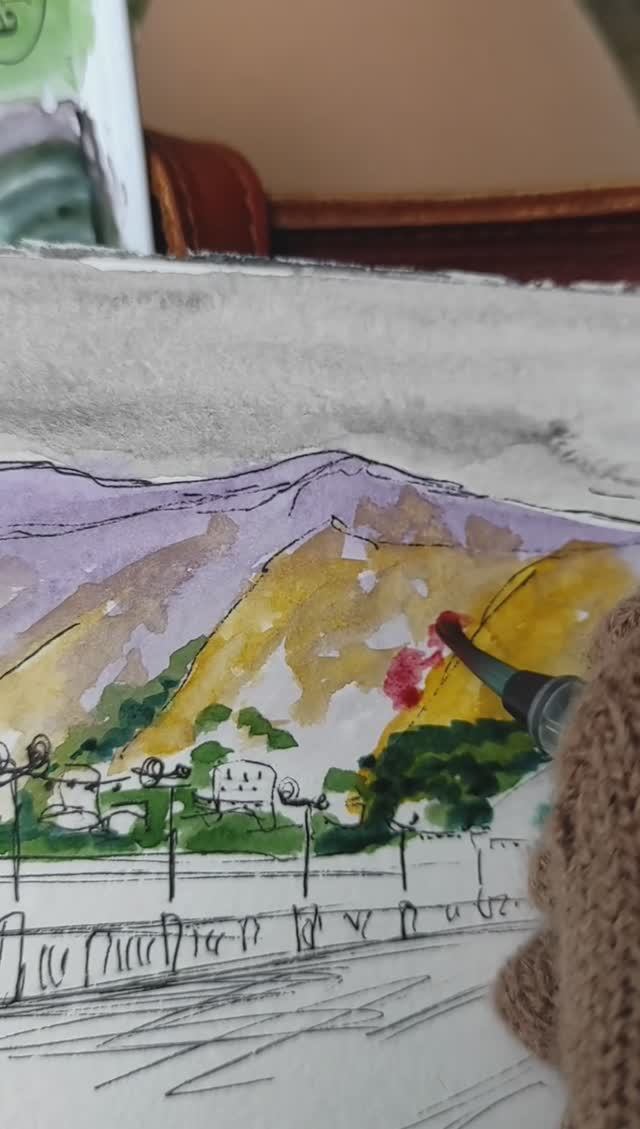 Рисую набережную в Геленджике