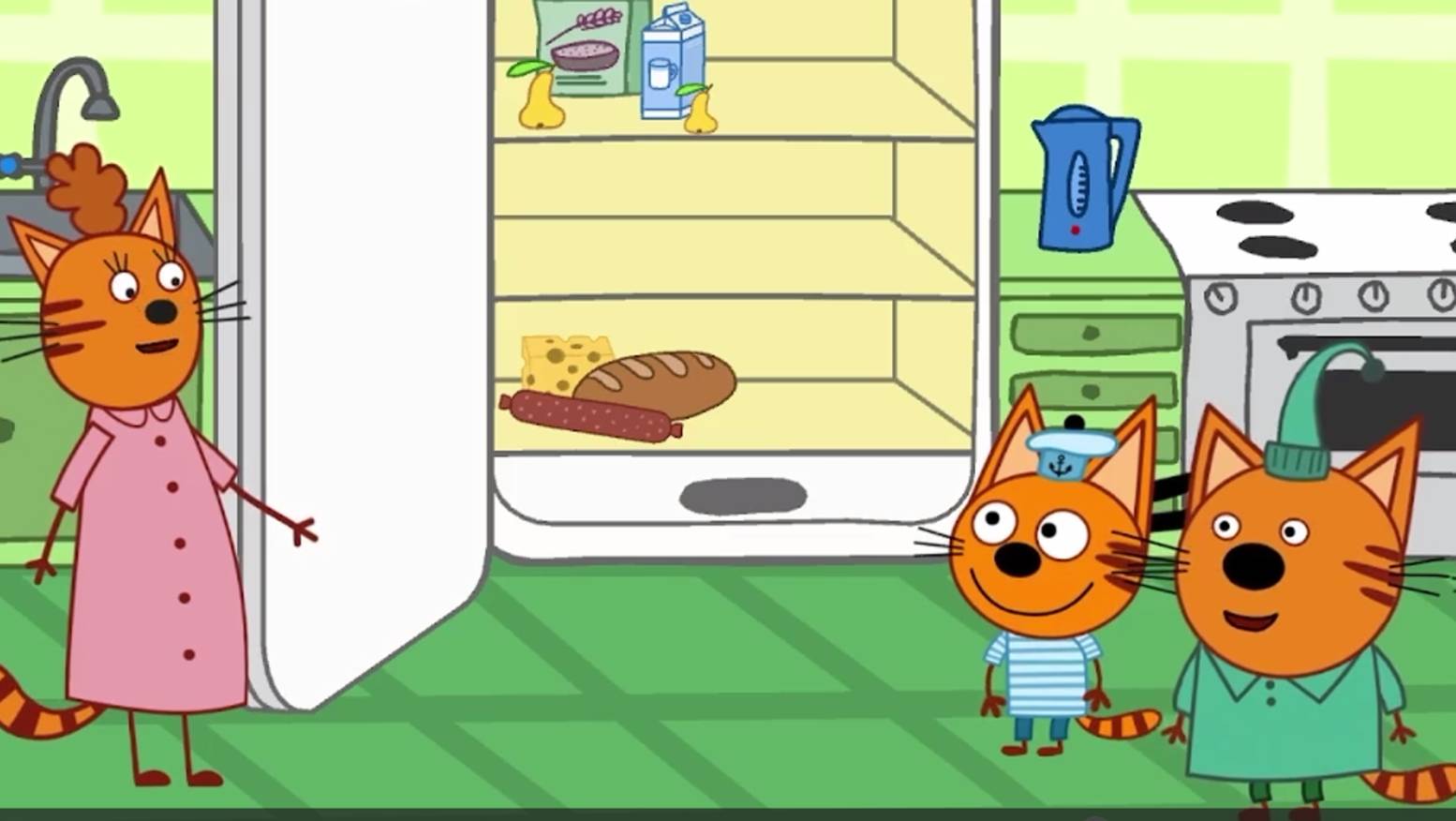 Три кота - закон экономии 2. Игра для детей.