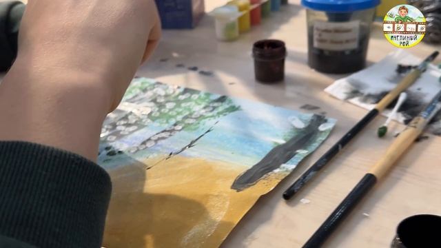 Краски_Металлич губка,ватные палочки,картонки_Кирилл Богачев_Студия Пчелиный рой г.Екатеринбург 2024