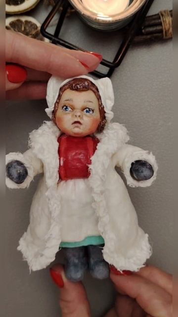 Ватная игрушка с нуля. Персонаж из сказки 12 месяцев "Дочка мачехи"