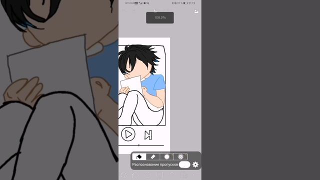 перерисовка арта для канала "Андрюша" (Андрей просто имедж поменял) Андрей пж заметь 🙏