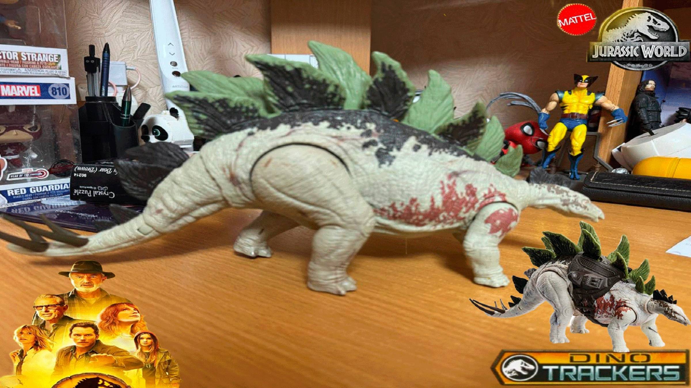 обзор фигурки динозавров и фильма - мир юрского периода от фирмы mattel из серии DINO TRACKERS