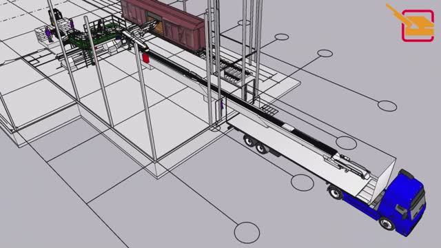 Телескопический мешкопогрузчик в автомобили, погрузчик мешков в вагоны, конвейерные линии