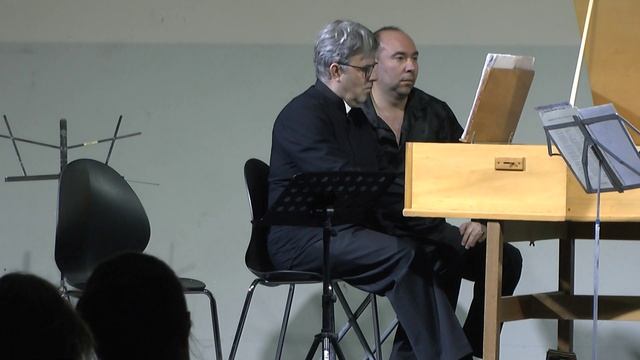 Бах. Прелюдия и фуга C-dur, Скрипичная соната №6 G-dur. Ф. Строганов, Т. Гринденко