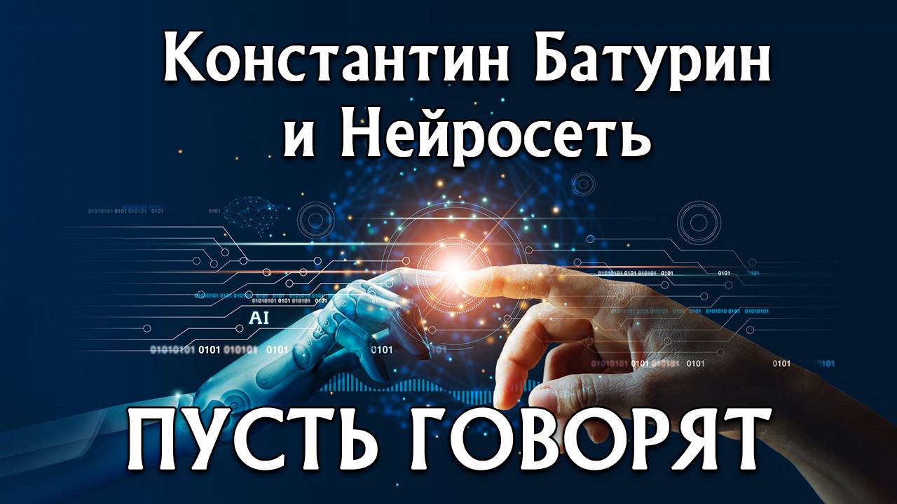 ПУСТЬ ГОВОРЯТ - Константин Батурин и Нейросеть
