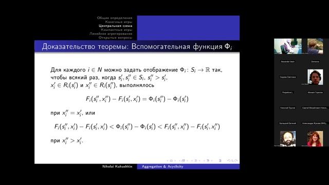 Семинар Математическая экономика 4 марта 2025 года, доклад Н.С. Кукушкина (Москва)