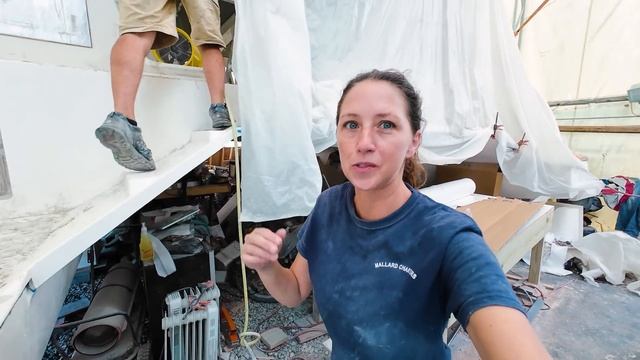 Sealing Our Windows Shut with ShrinkWrap (MJ Sailing - Ep 339)