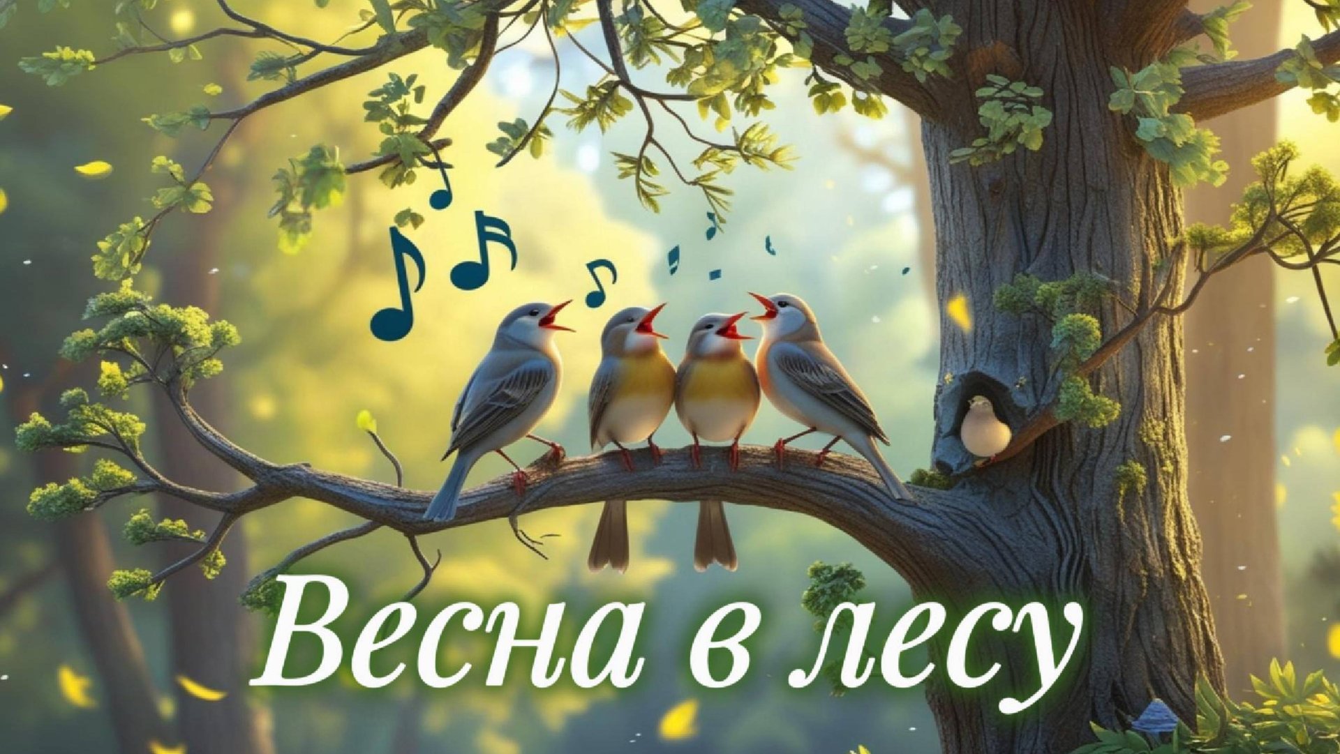Весенняя песенка  | Лес просыпается, звери танцуют, солнце светит!