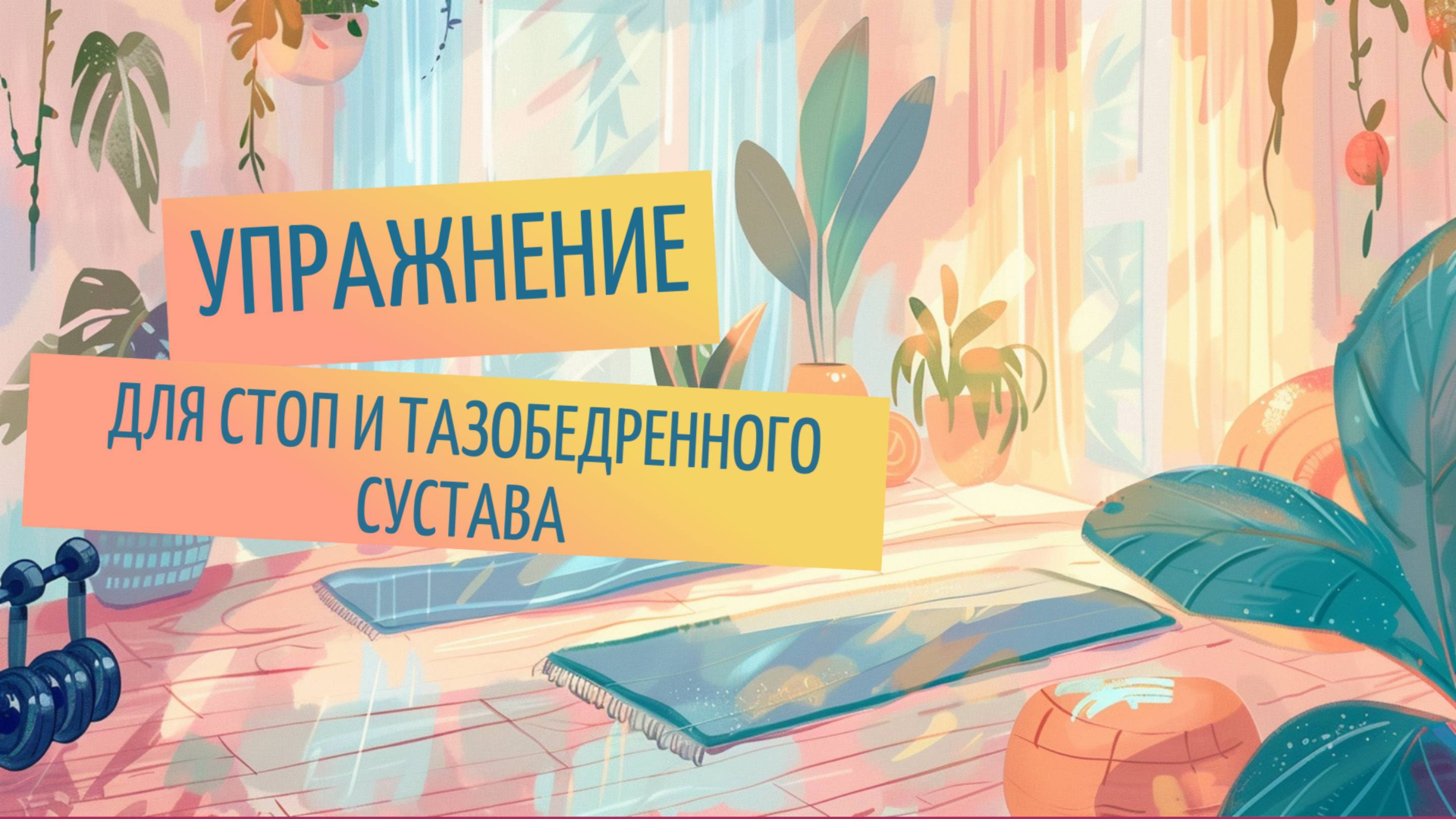 Упражнение для стоп и тазобедренного сустава