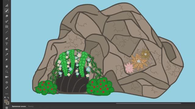 рисования звёзд в Adobe Animate