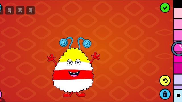 Учим цвета. Милый монстр. Обучающие развивающие мультфильм видео для детей для малышей