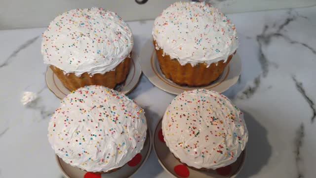 Кулич Пасхальный. С белково-заварной помадкой (кремом). Семейный рецепт. Вкусно и просто.