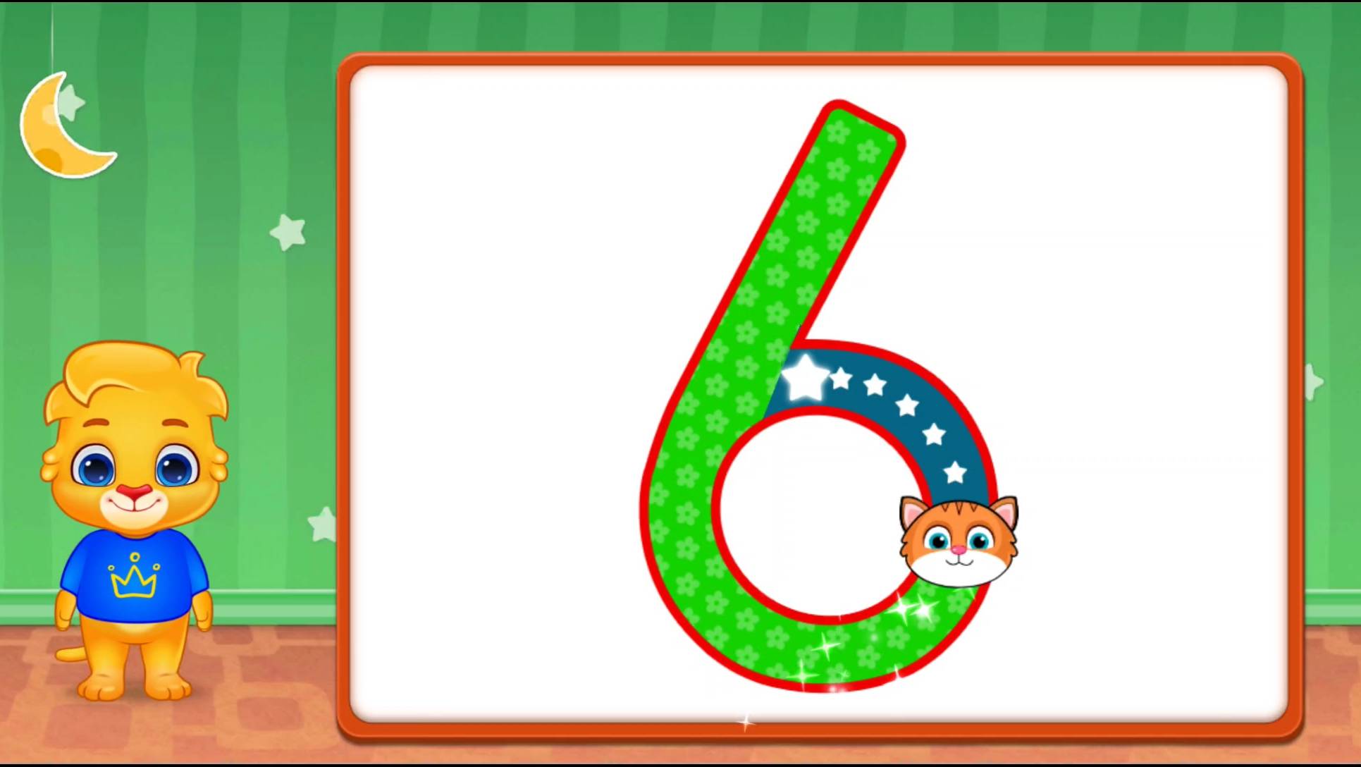 Обучающий мультик - Обводка цифр