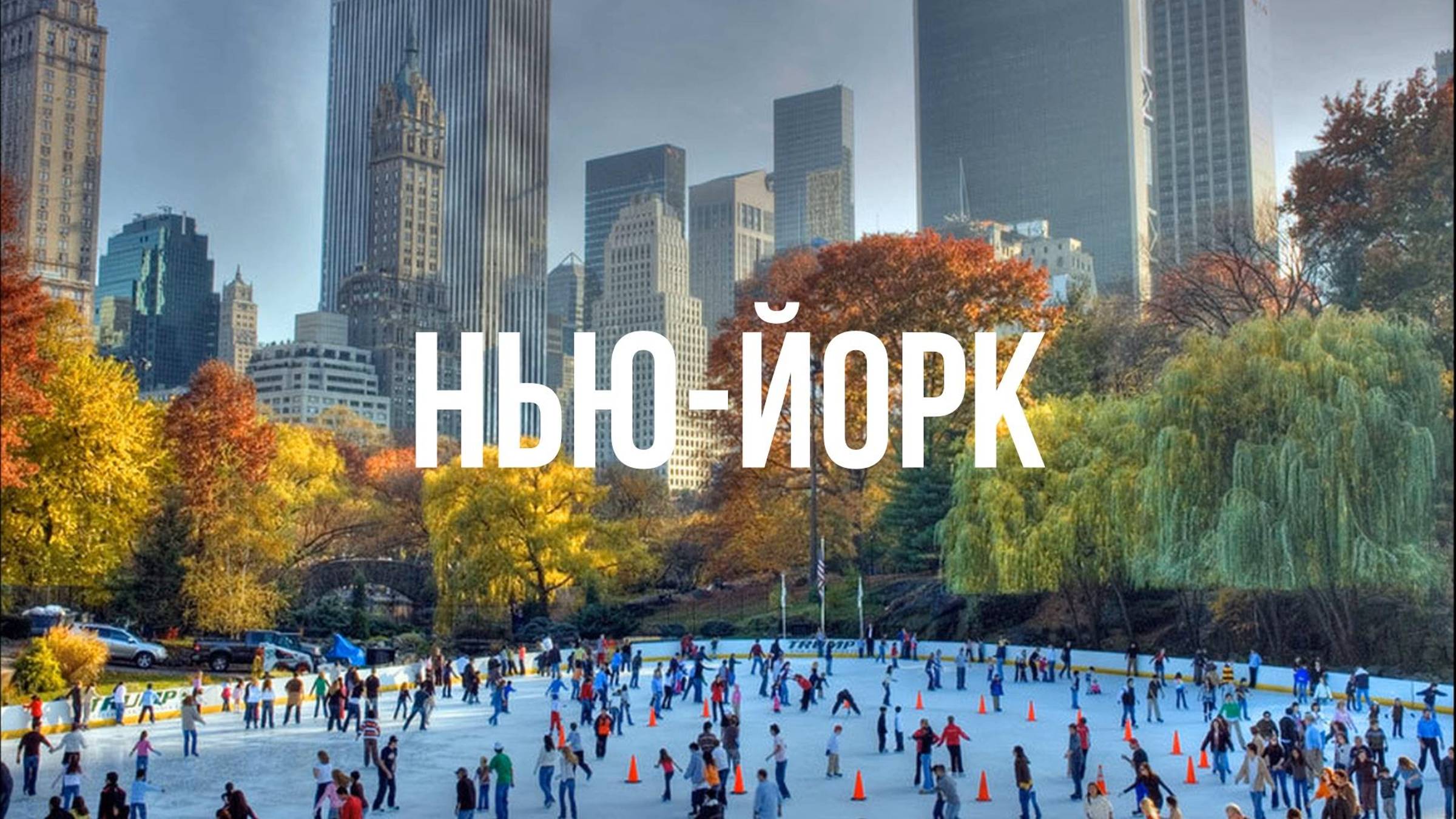 США #13 НЬЮ-ЙОРК – прогулка по Центральному парку / Пятая авеню / Рокфеллер-центр и знаменитый каток