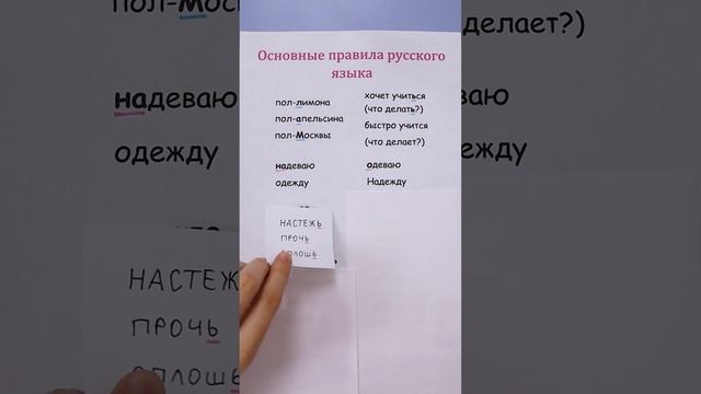 Основные правила русского языка!