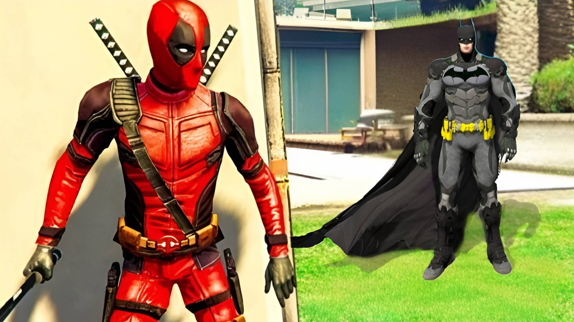 ДЭДПУЛ ПРОТИВ БЭТМЕНА В ГТА 5 МОДЫ ! БЛЭК GTA 5 ONLINE