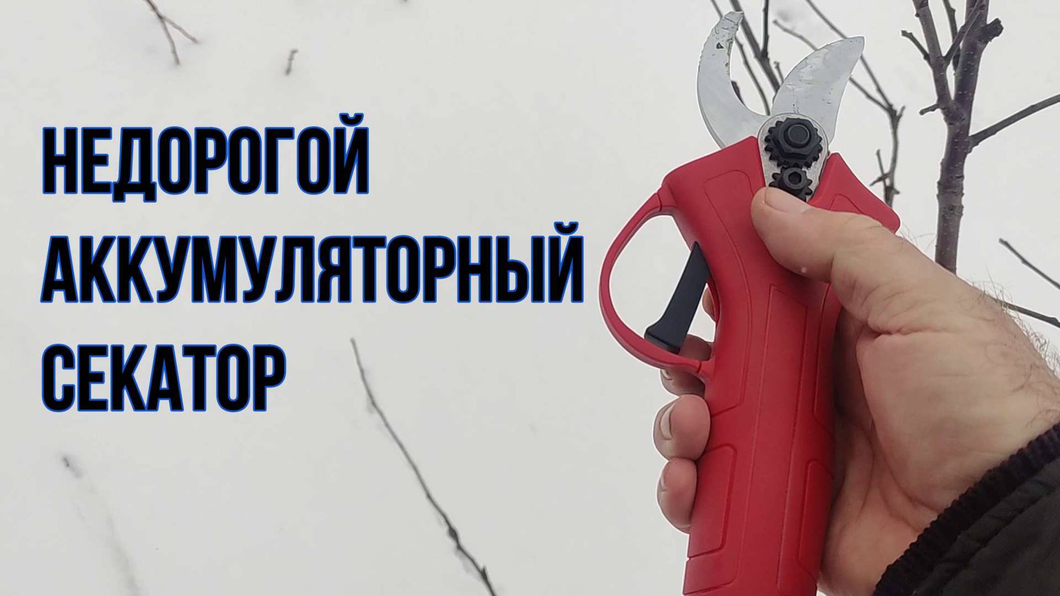 Секатор аккумуляторный, Обзор