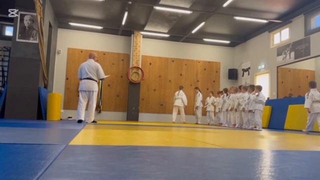 Аттестация на первые пояса по дзюдо и киокушинкай каратэ. Лимассол, Кипр 22.03.2025