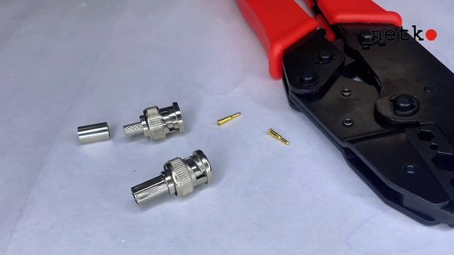 53453 Коннектор BNC для RG-59, цинк/медь, для обжимного инструмента NETKO Optima