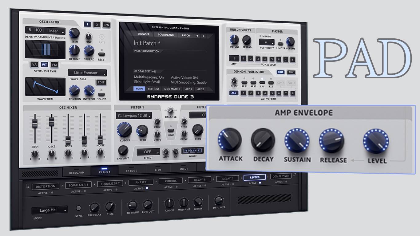 Хороший вокальный PAD в DUNE3