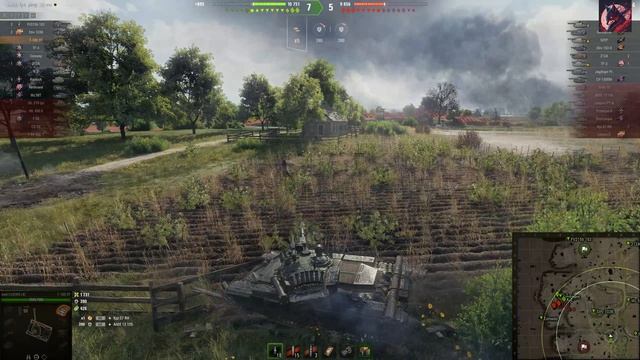 Набил урон вместо засвета. Т-100ЛТ. Оверлорд.