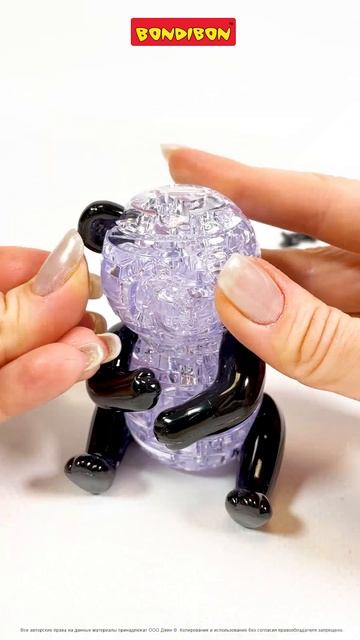 3D пазл магия кристаллов Панда #Shorts,#bondibon,#длядетей,#развивающая