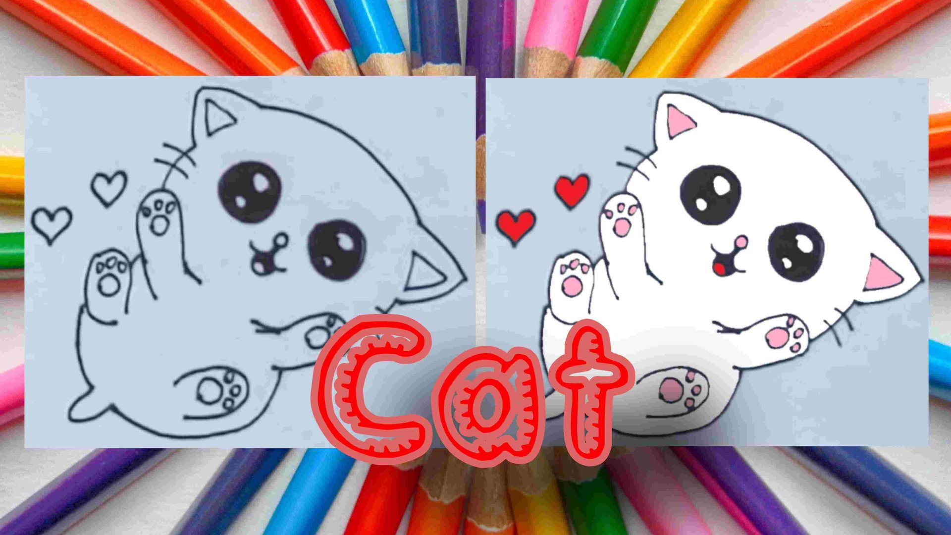 Как нарисовать котенка! cat