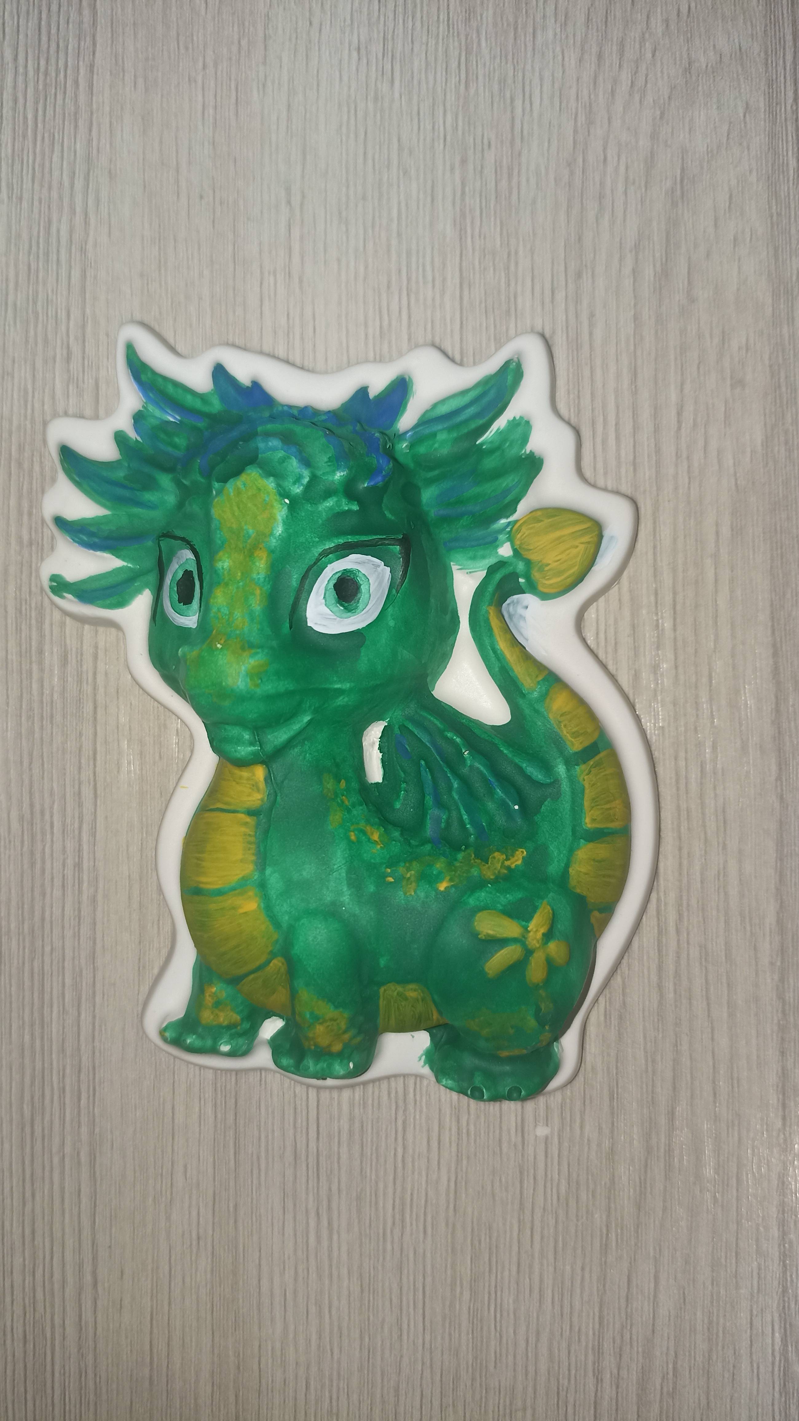 Магнит из гипса / Земной дракон