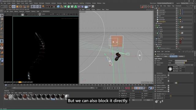 C7. Leather shoes scene lighting