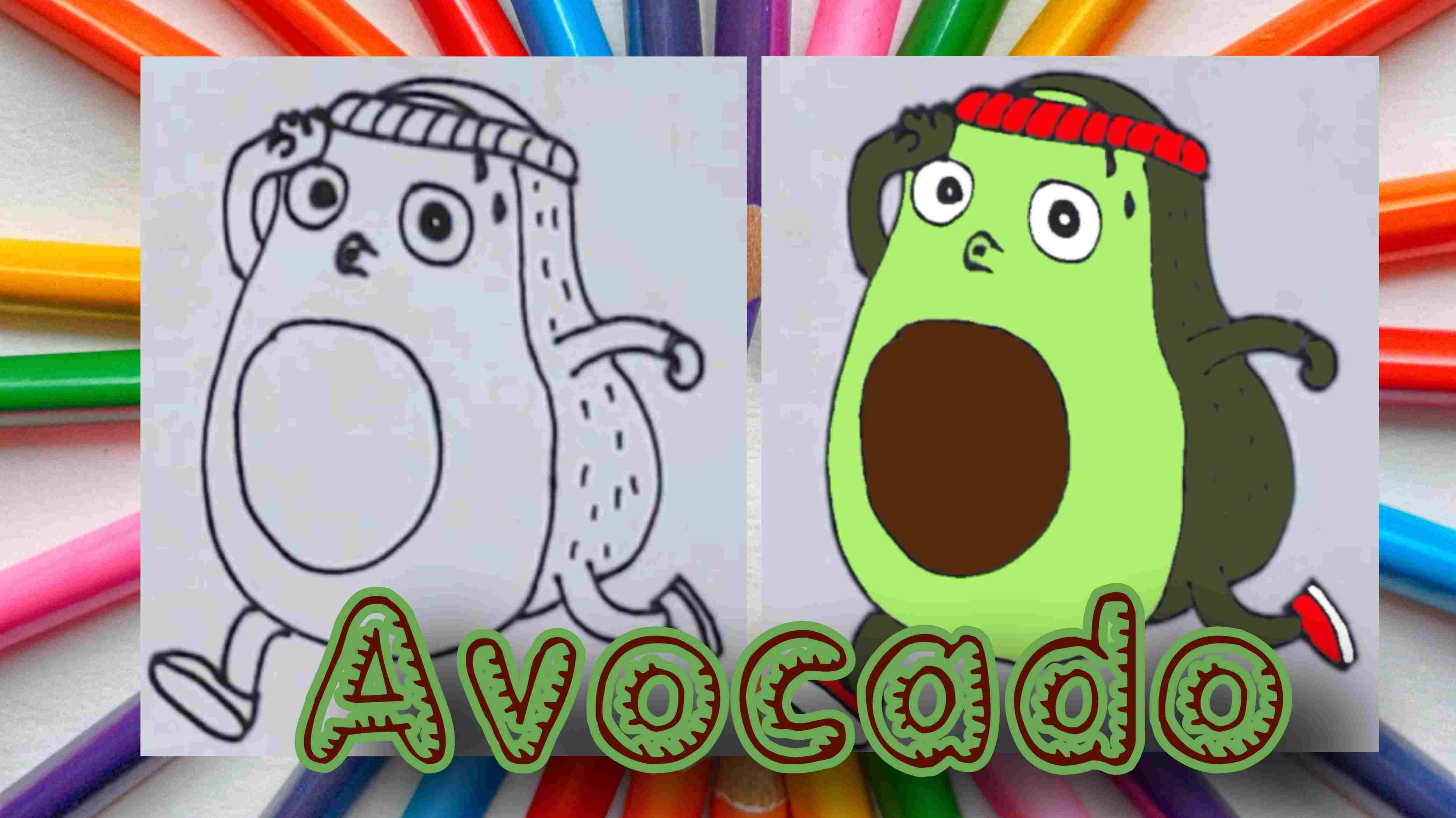Как нарисовать авокадо! avocado